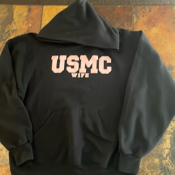 Soffe | Tops | Usmc Wife Hoodie | Poshmark